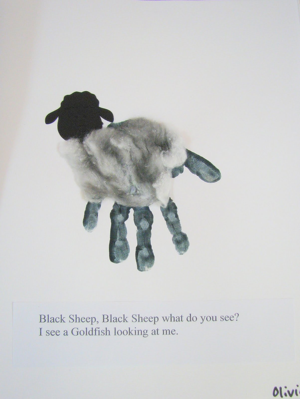 Brown Bear Hand Print Book