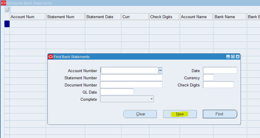 Oracle Application's Blog: Manual reconciliation in oracle cash management