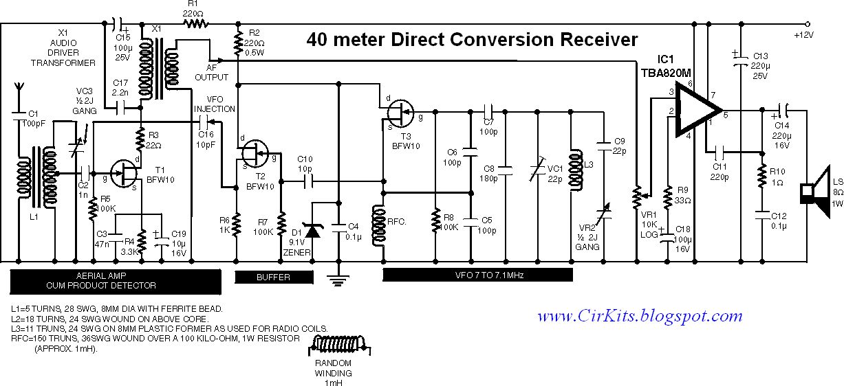 40 meter Direct Conversion Receiver - EveryDay Electronics