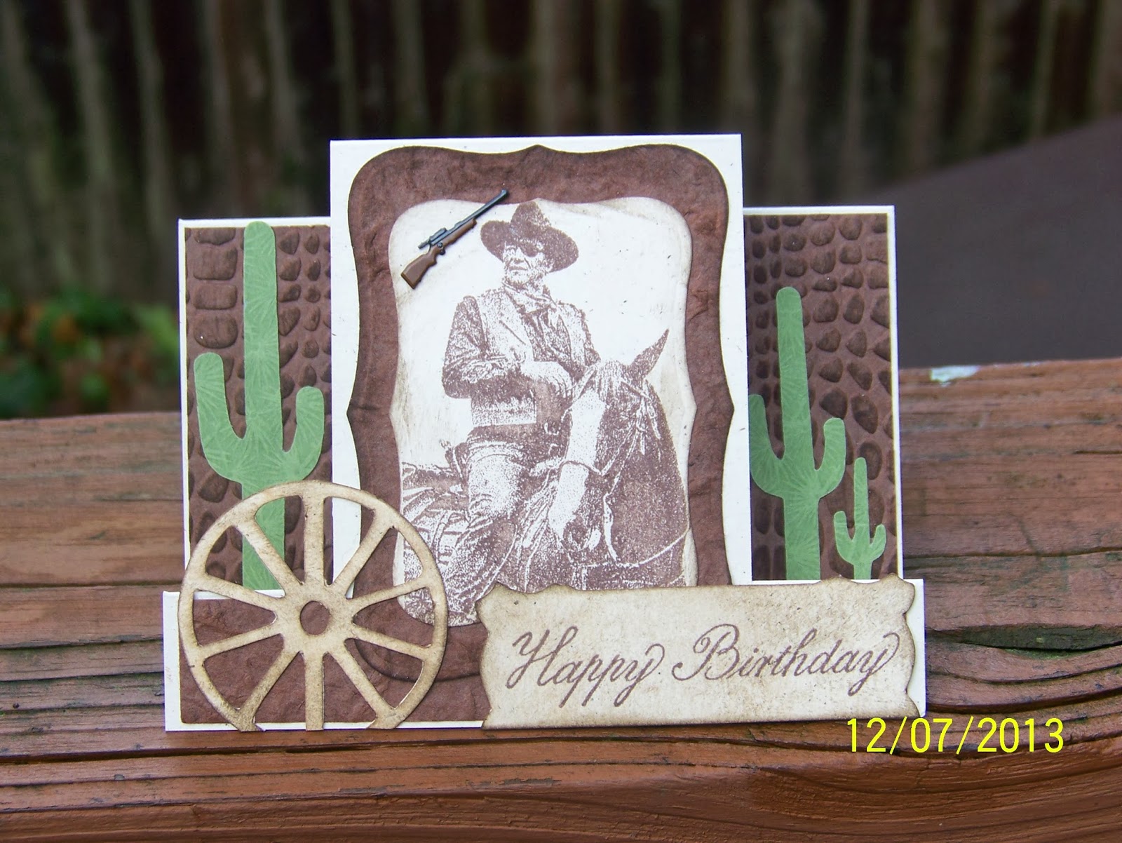 Cherie's Paper Inspirations and Creations: John Wayne Birthday Card