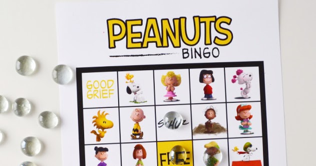 Free Printable Peanuts Bingo | artsy-fartsy mama