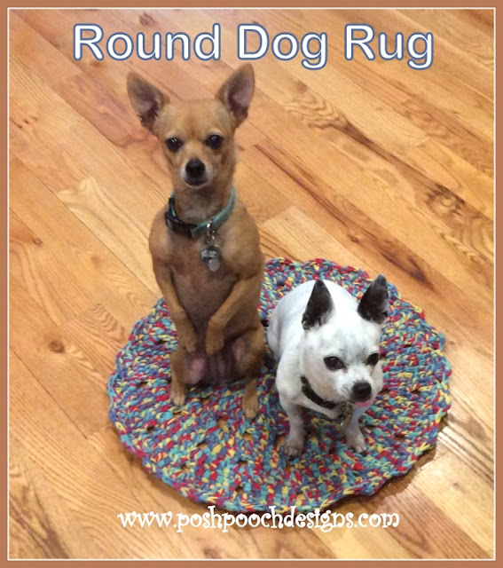 Posh Pooch Designs : Round Dog Mat Crochet Pattern