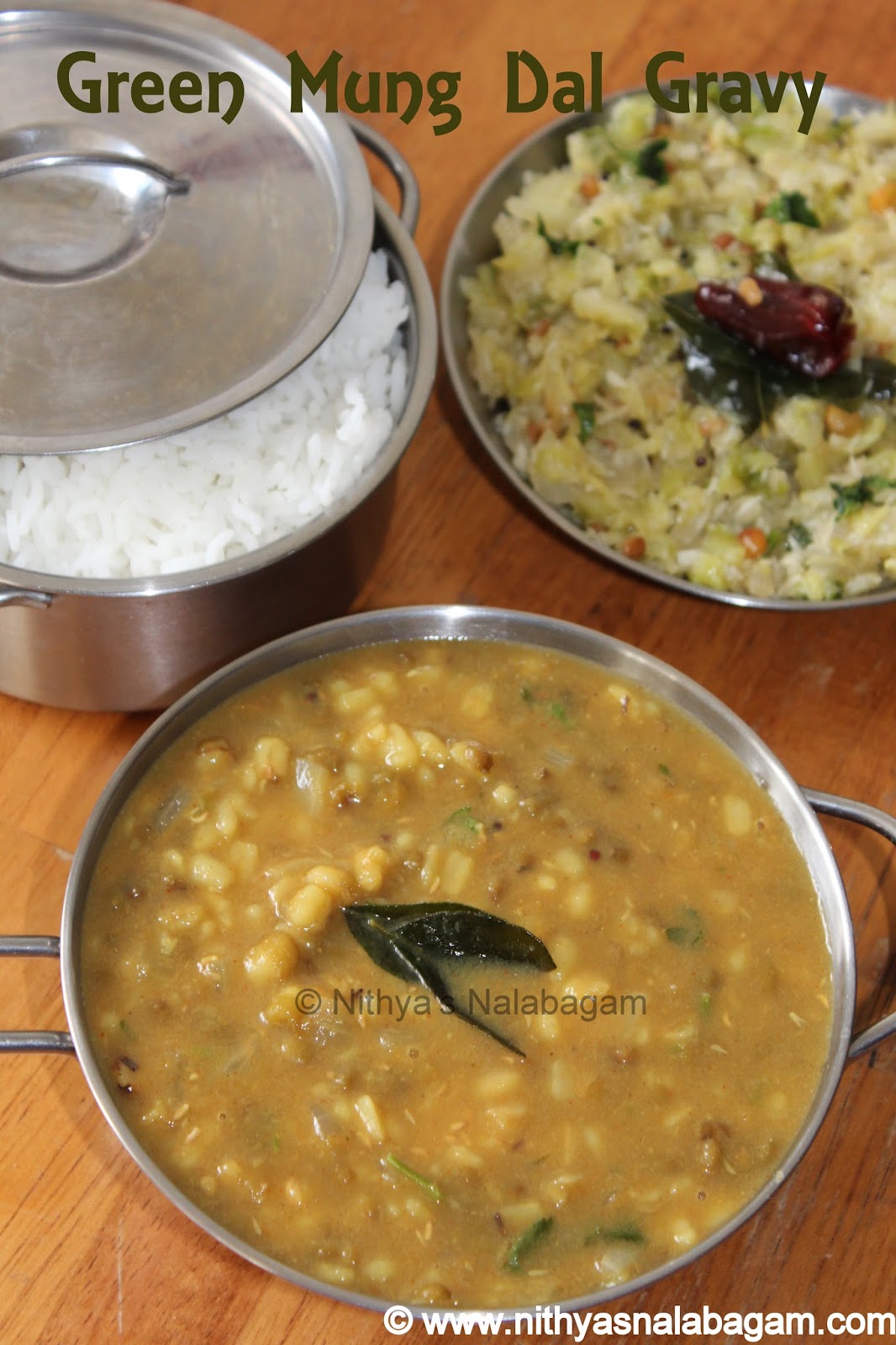 Pachai Payaru Kuzhambu | Green Mung Dal Gravy |Nithya's Nalabagam