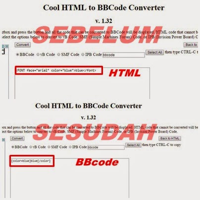 Cara Convert Code HTML ke BBcode | TutorialGue