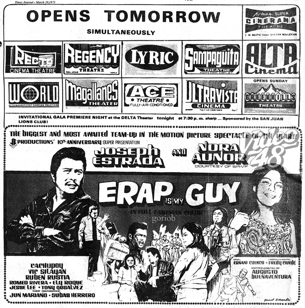 Video 48: THE SEVENTIES # 584: JOSEPH ESTRADA AND NORA AUNOR, WITH ...
