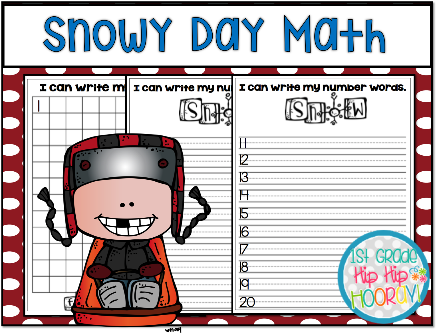 1st Grade Hip Hip Hooray!: Math is SNOW MUCH FUN!