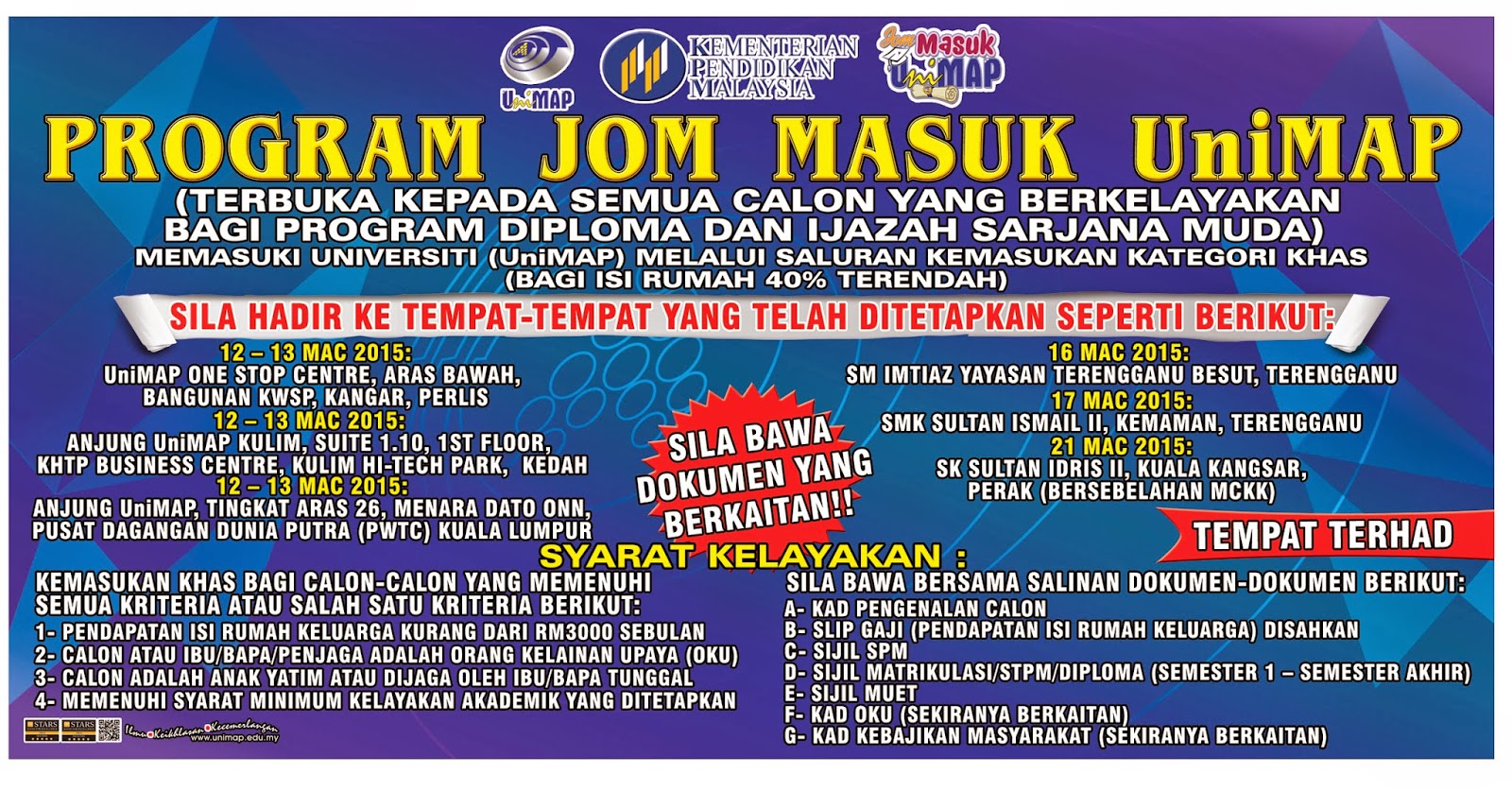 UniMAP Library: Jom Masuk Universiti Malaysia Perlis (UniMAP)