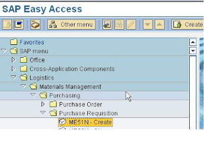 How to Create Purchase Requisition in SAP MM - T Code - ME51N
