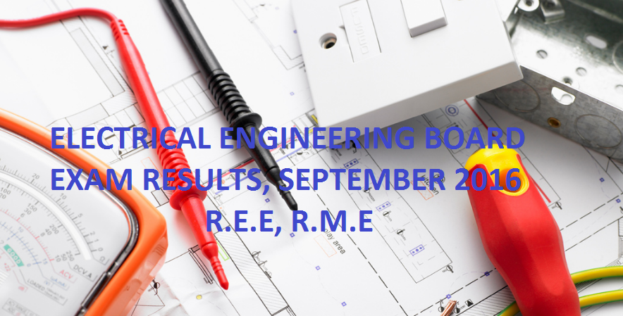 Electrical Engineering Board Exam Results September 2016,REE,RME ...