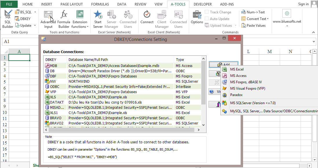 Databases to Excel ~ Excel Thỉnh Vũ