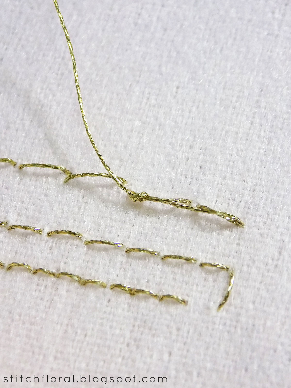 Metallic thread tips: DMC Diamant - Stitch Floral
