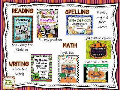 My attempt at visual plans.. and some BOO Stew - Second Grade Stories