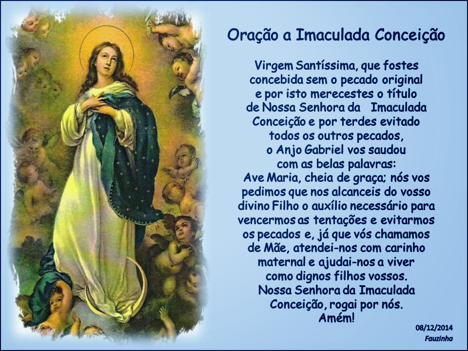 Fauzinha Oração A Imaculada Conceição 8 12