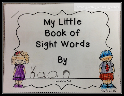 Teaching With Love and Laughter: Sight Word Booklets