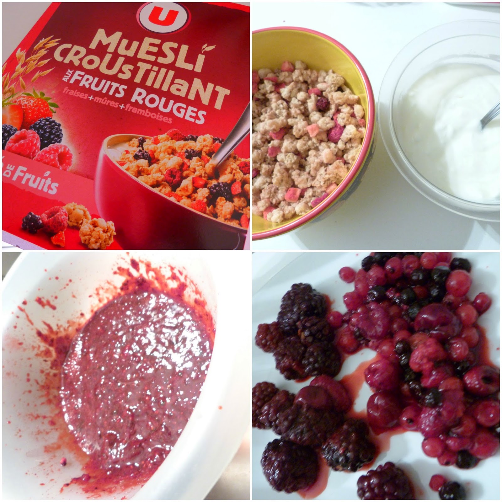 Carnet d'Inspiration : Smoothie Muesli (fruits rouge)