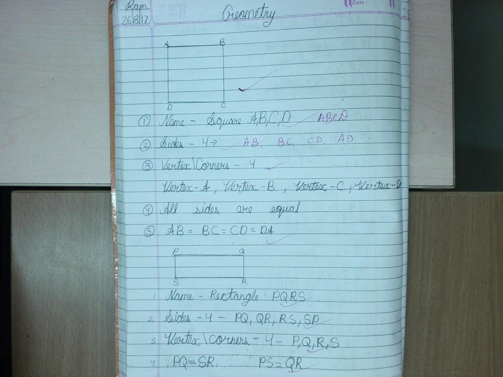 Maths Notebook And Textbook Work