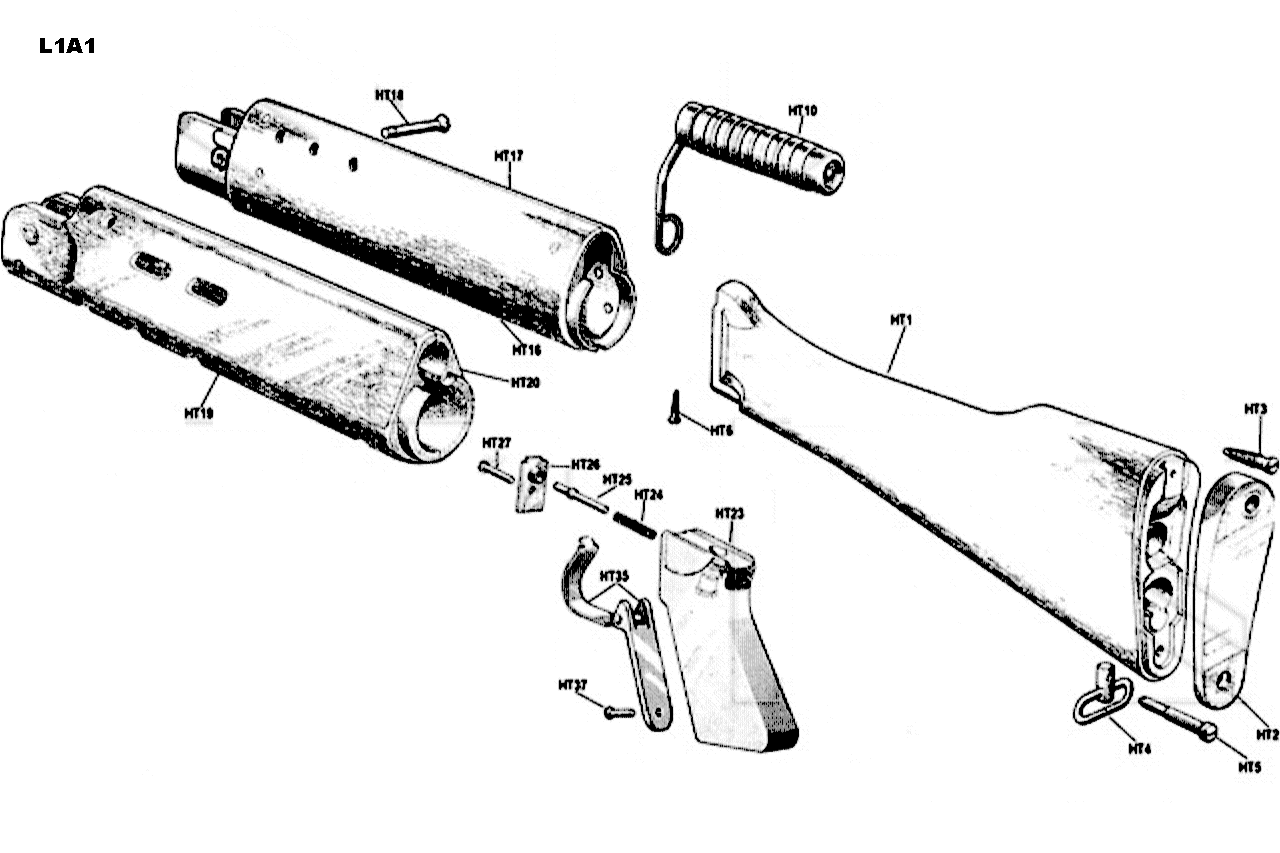 FN 49 INFANTRY RIFLE BLUEPRINTS