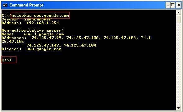 Redes Informate, Router ,switch, Lan ,Wan ,Man y más: Nslookup