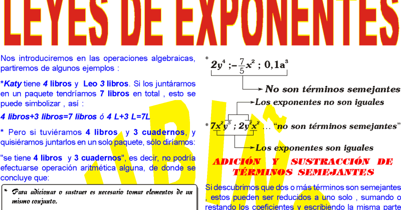 LEYES DE EXPONENTES Y RAICES EJERCICIOS RESUELTOS PASO A PASO PDF
