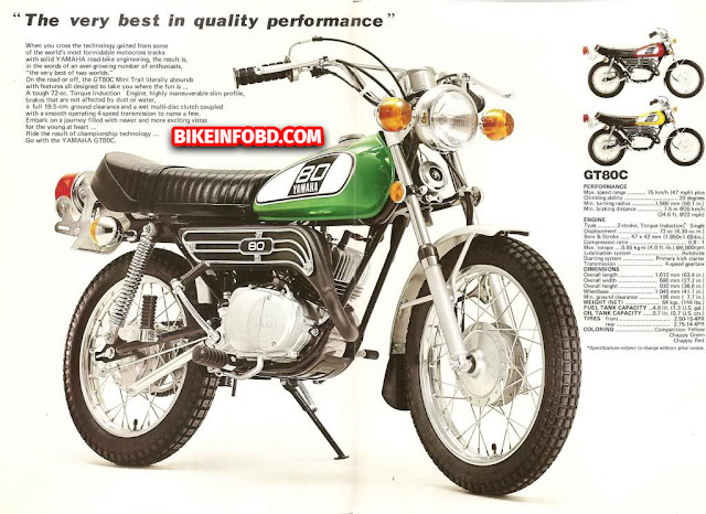 Yamaha GT80 B Specifications, Review, Top Speed, Picture, Engine, Parts & More