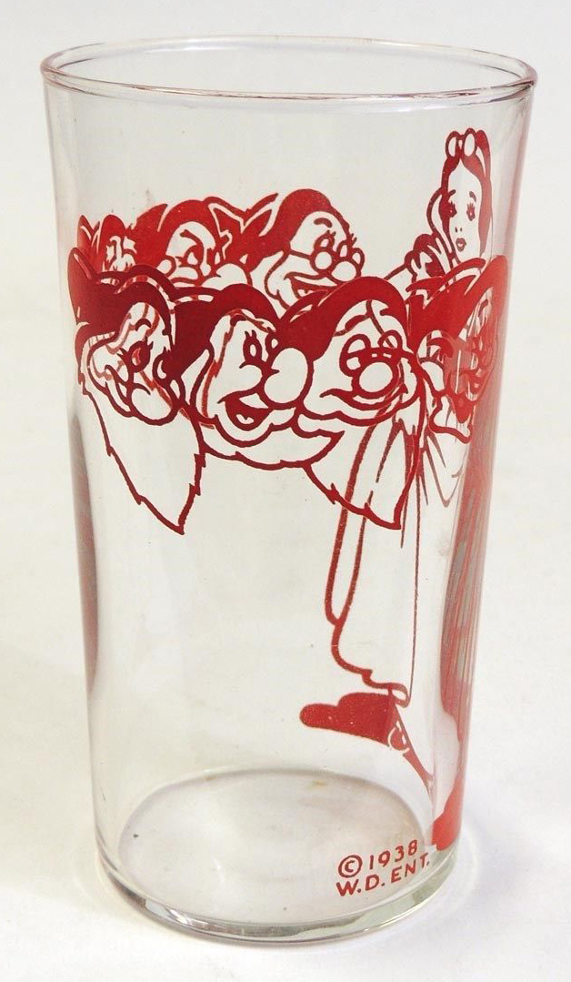 Filmic Light - Snow White Archive: Red "Disney Classics" Dairy Glass