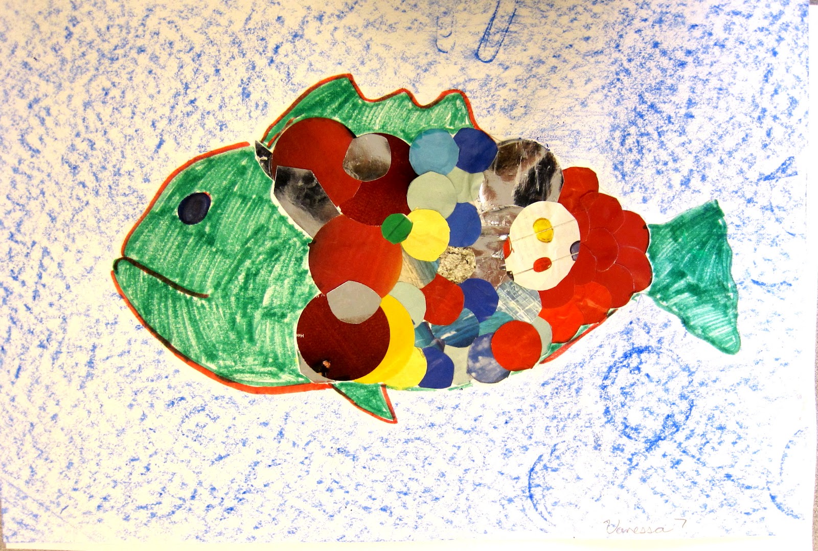 Art Class Ideas: Fish Collage