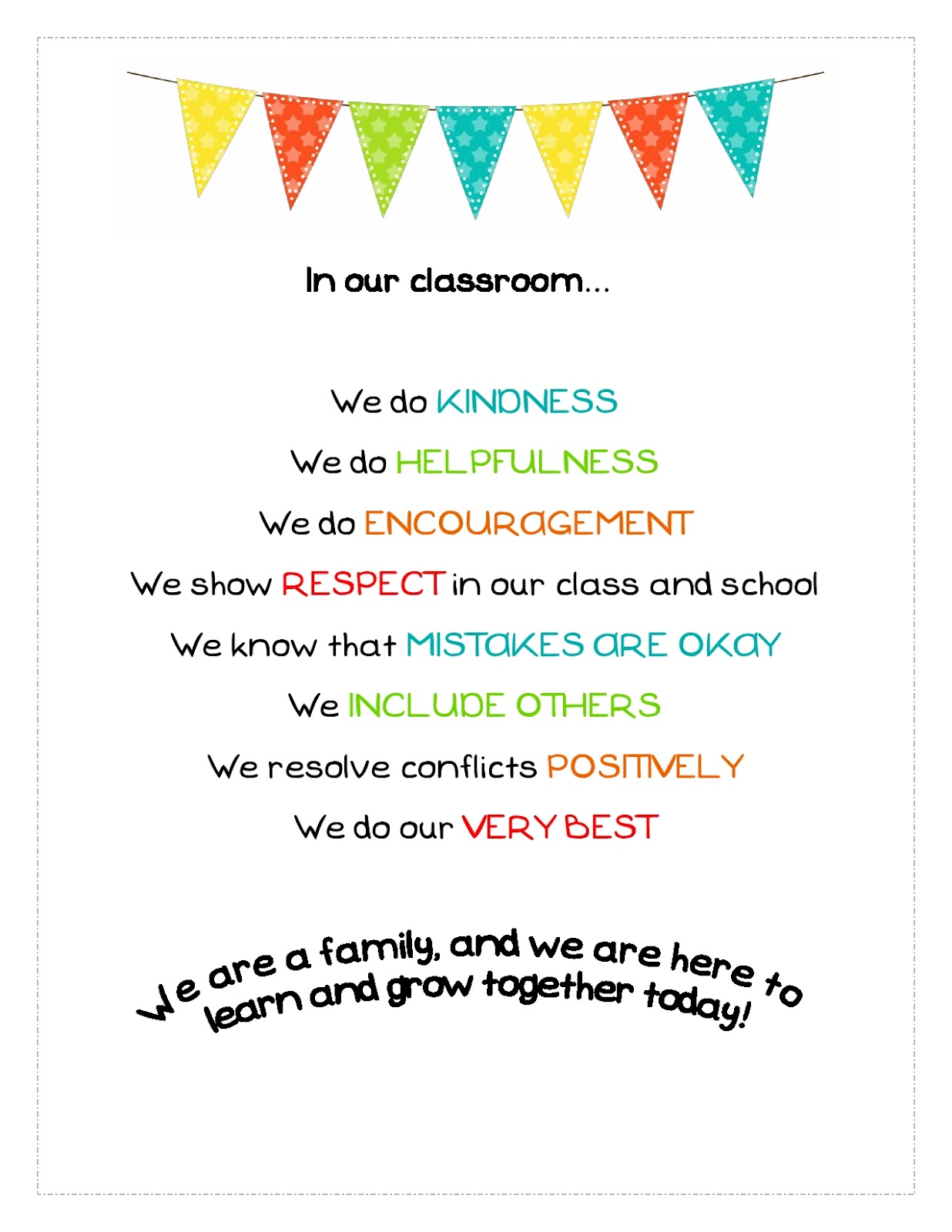 Lovin' Learning: Class Constitution FREEBIE