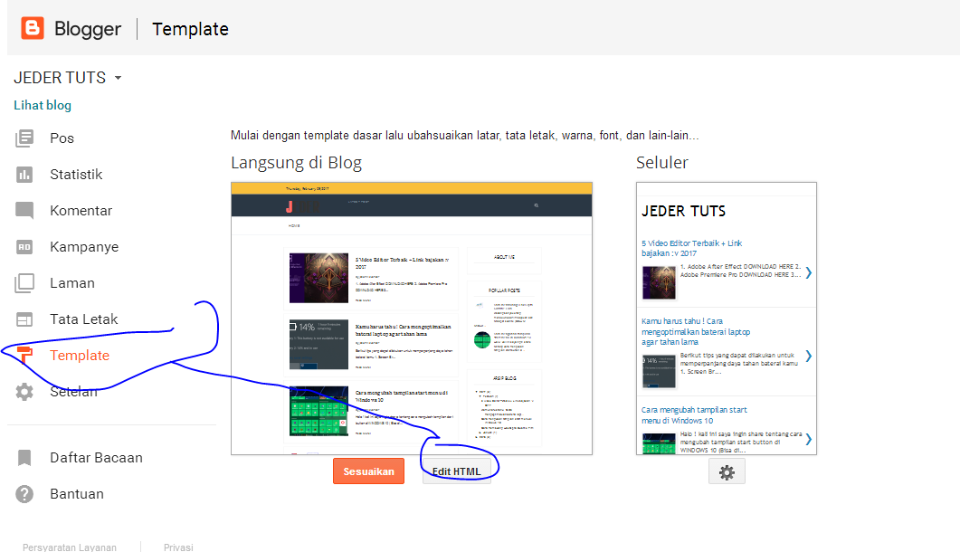 Cara Membuat Scrolling Text Pada Blog Di Adress Bar ~ Jeder Tuts