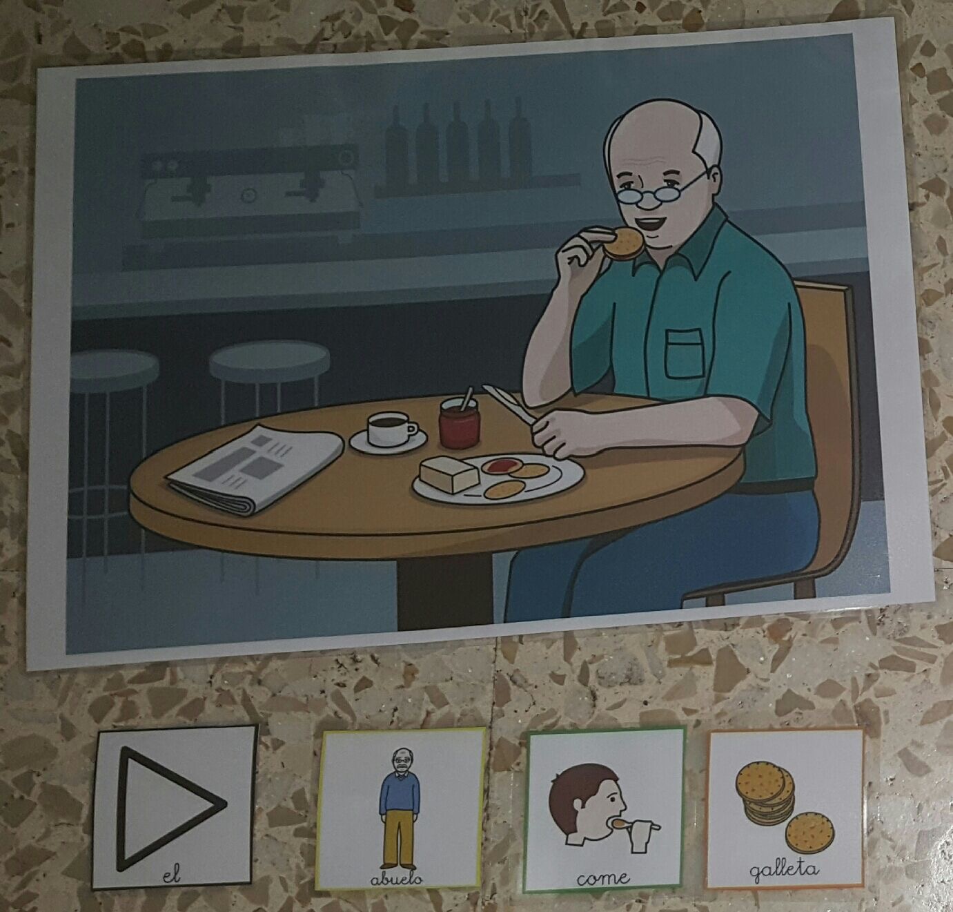 NOS COMUNICAMOS JUGANDO: Forma frases con ayuda visual