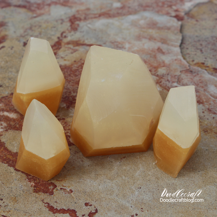 Layered Crystal Rock Soap DIY!