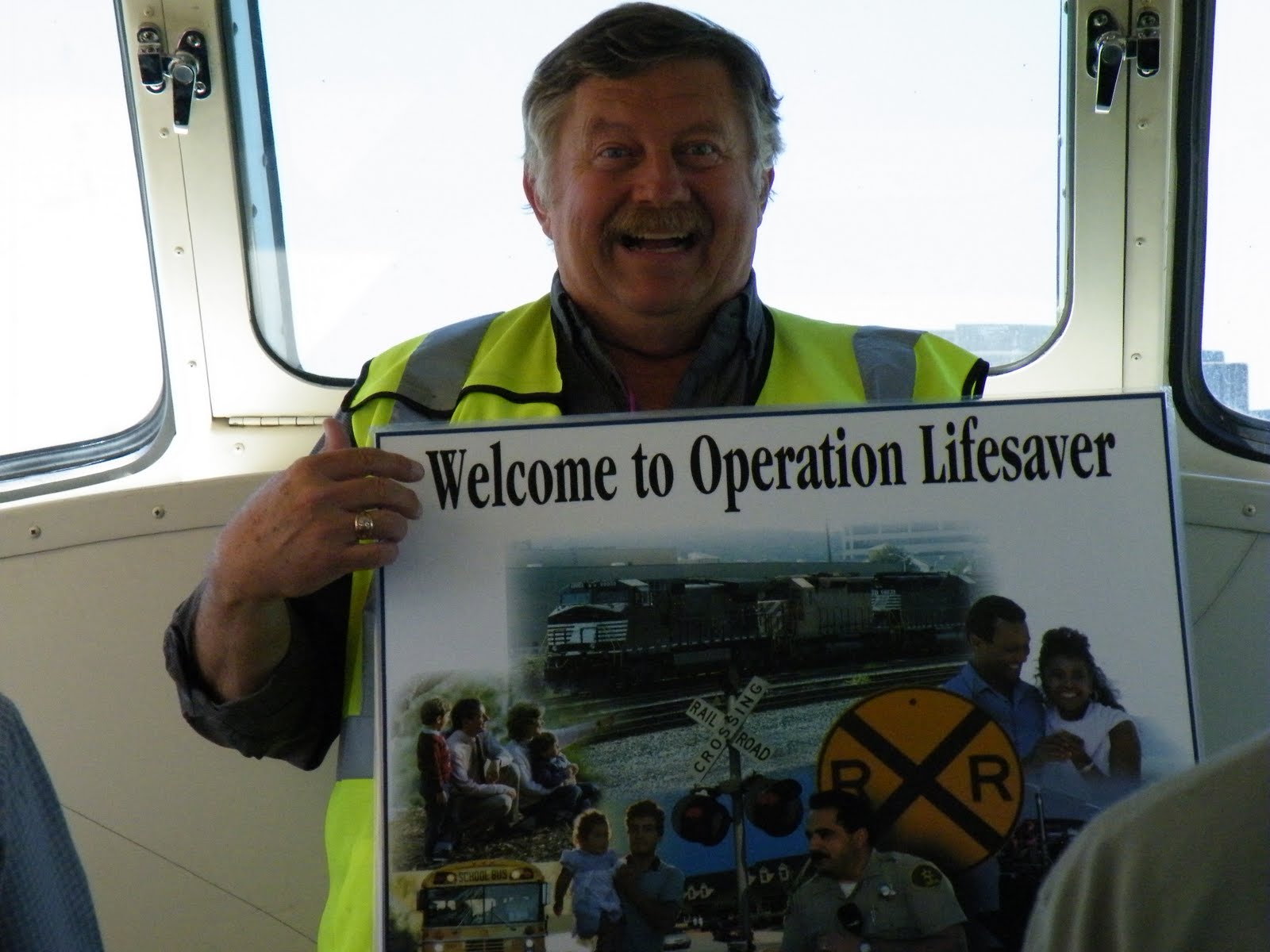 Camp Stanhope: A ride on the "Operation Lifesaver" train today.