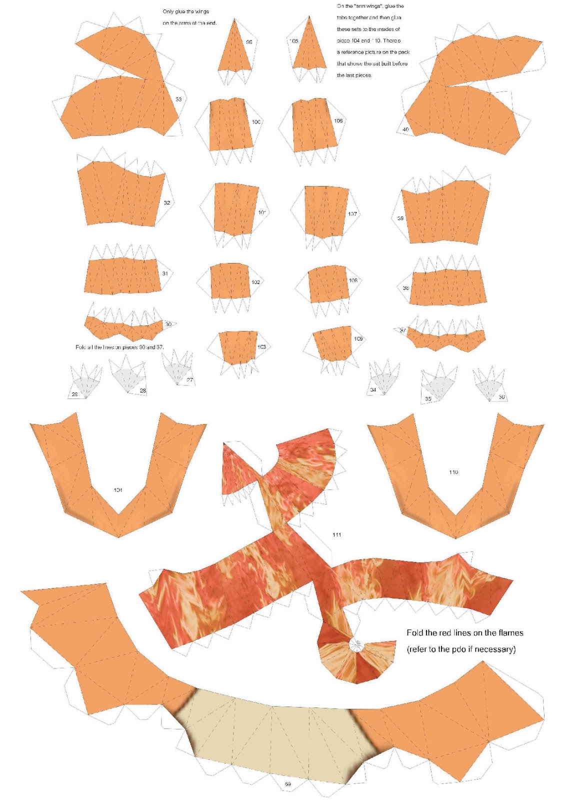 Mega Charizard - CASA DO PAPERCRAFT