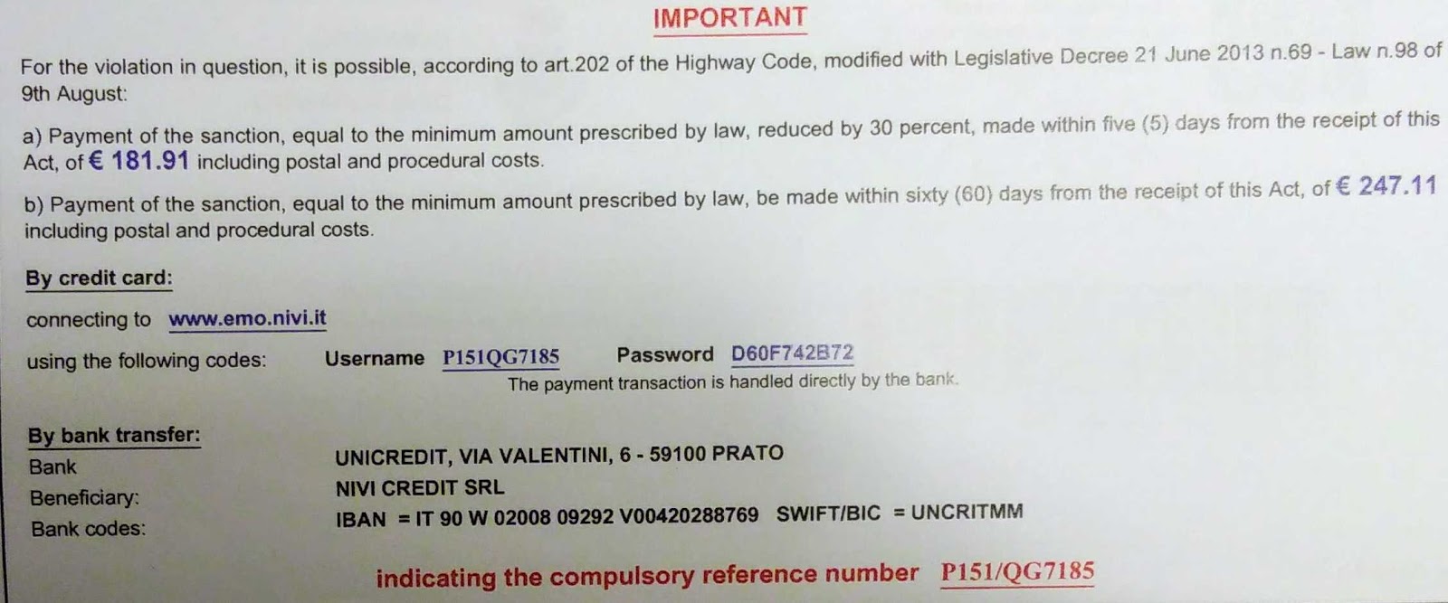 Living (with) abroad in Tuscany: Good news—perhaps. Italian traffic ...