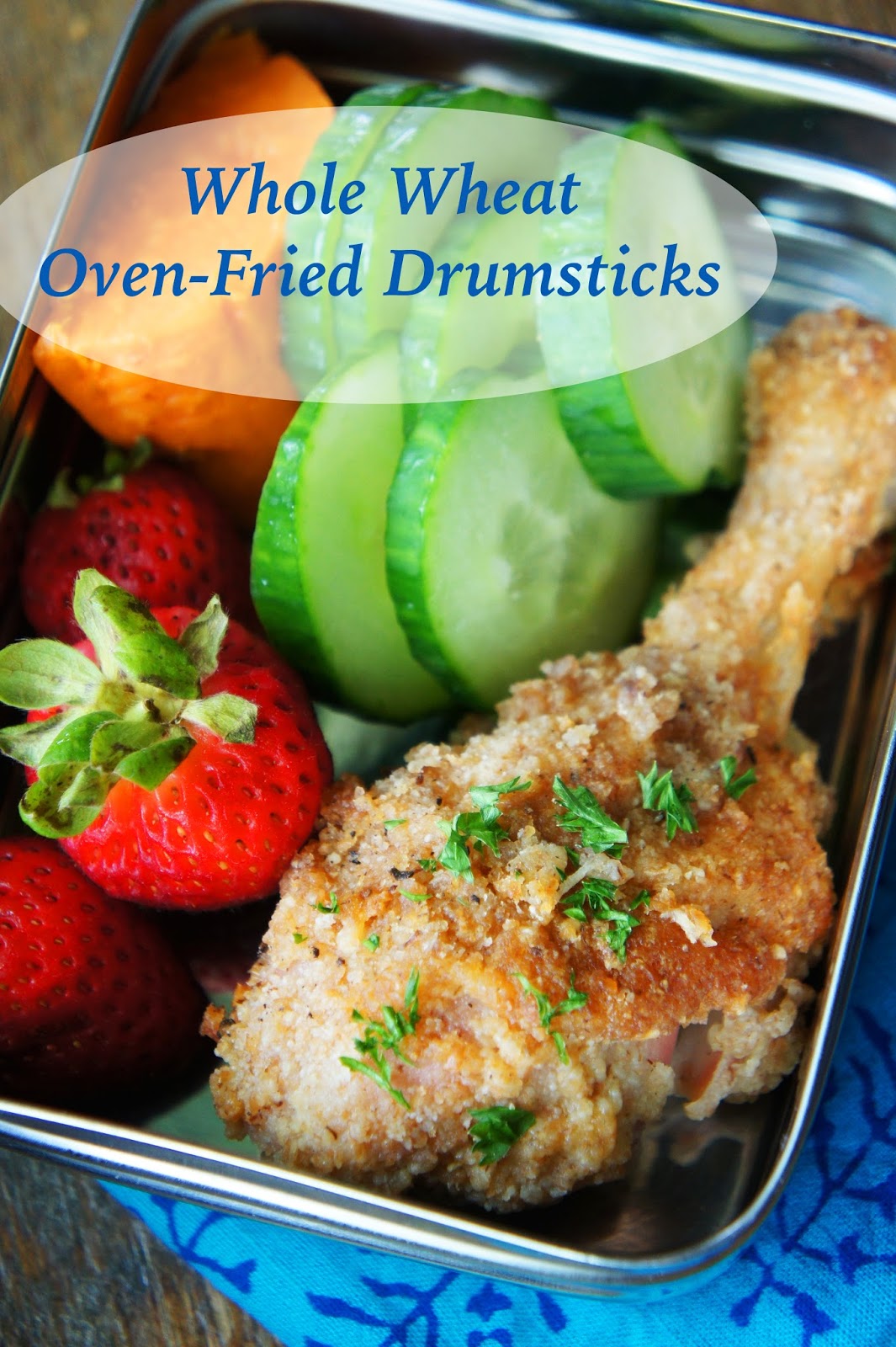 Kid Can Eat!: Whole Wheat Oven-Fried Drumsticks