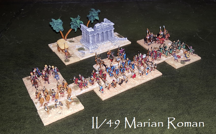 Ancients on the Move: DBA Special ... II/49 Marian Roman (10mm)
