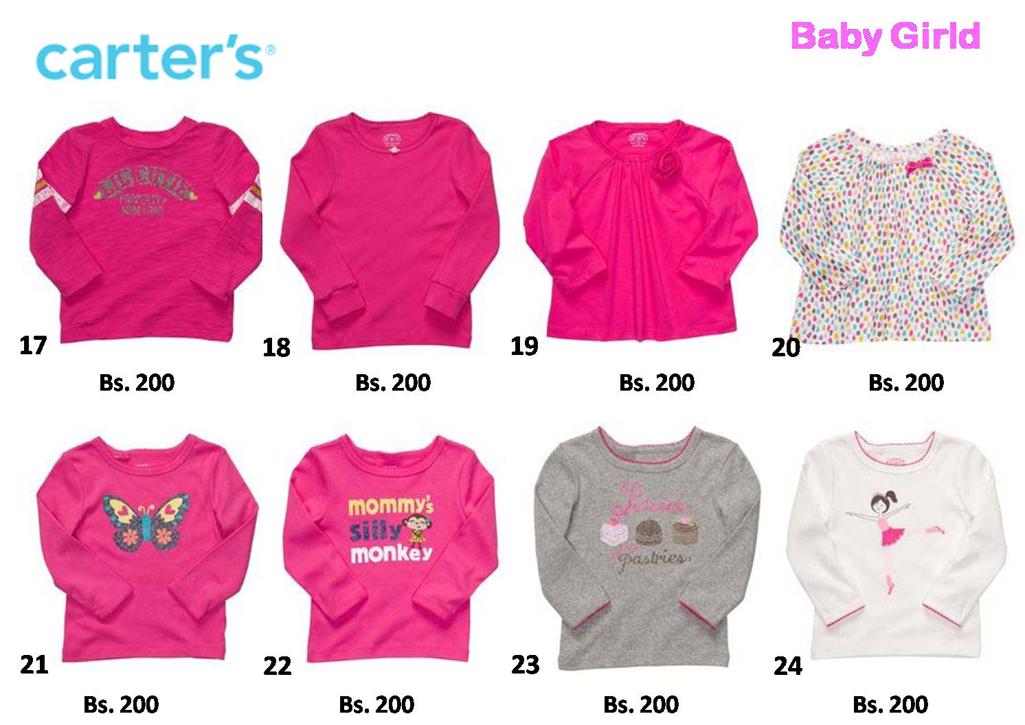 Venta de Ropa de niño marca Carter: Catálogo de Ropa de Niña