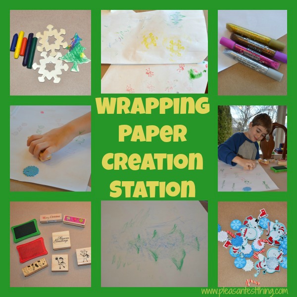 Wrapping Paper Creation Station