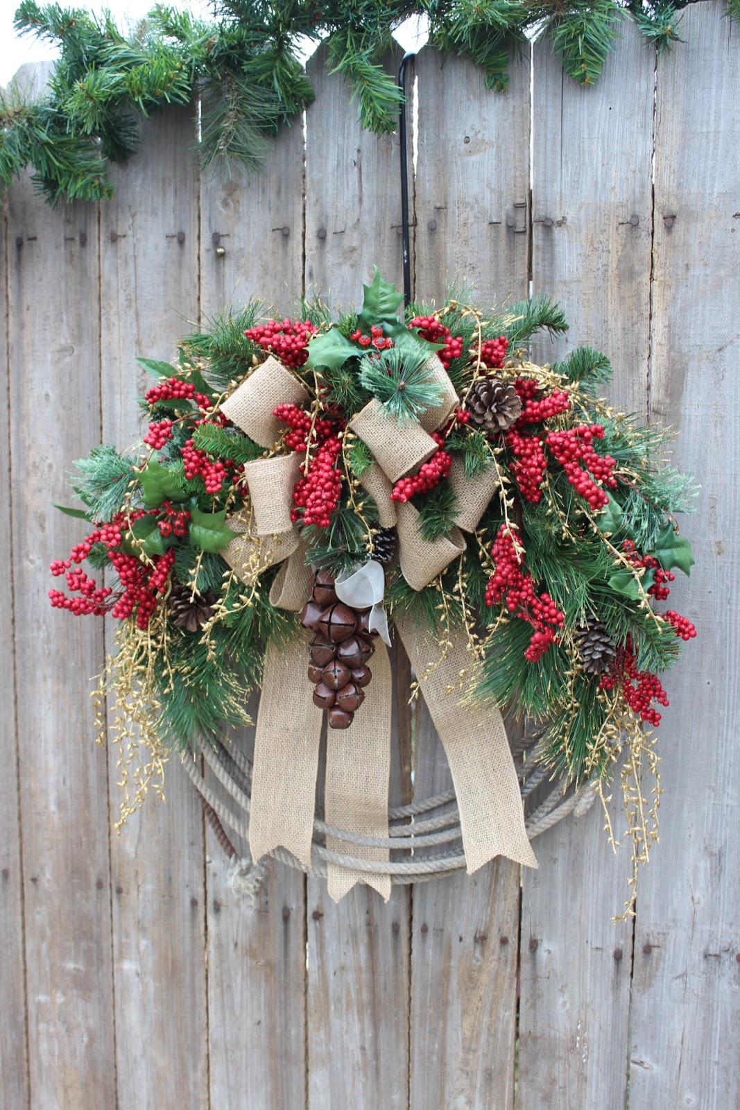 GypsyFarmGirl: New Western Rope Wreaths for Christmas