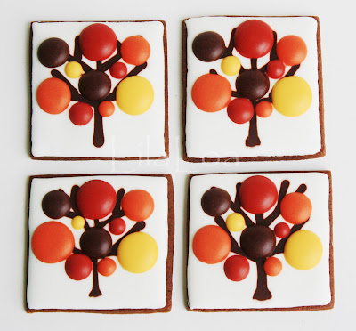 Fall Tree Cookies