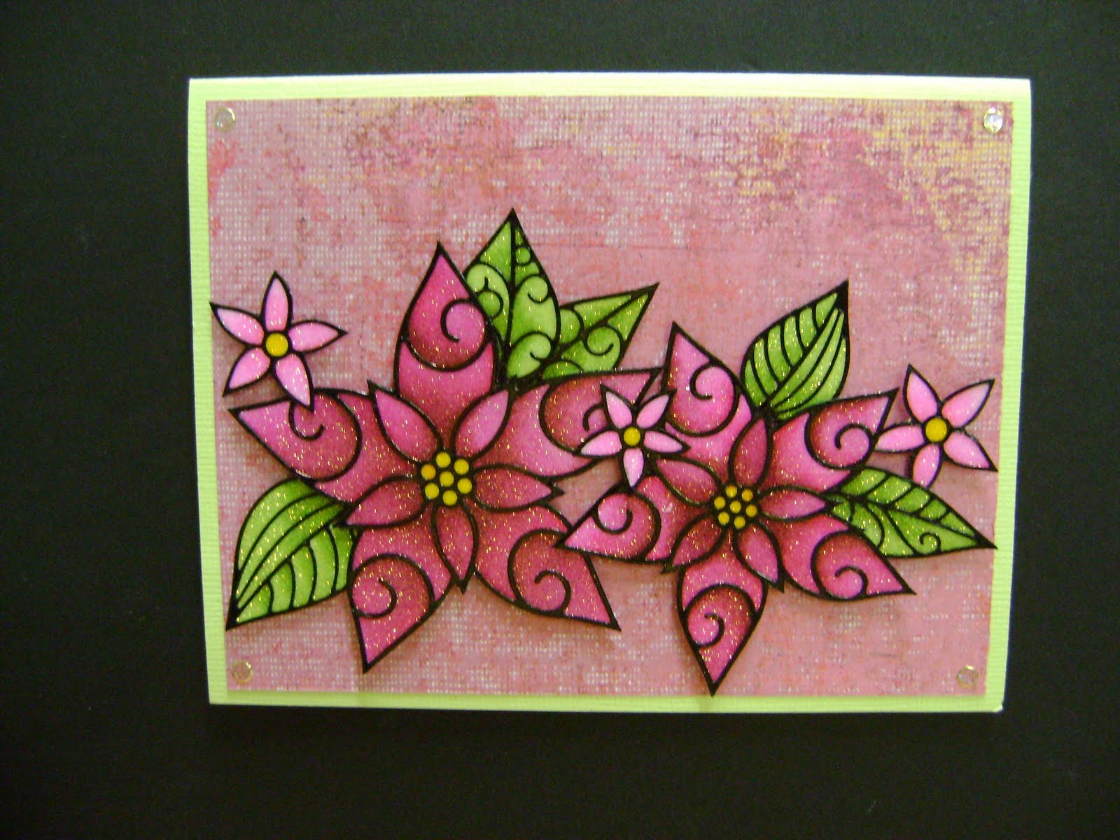 Stamped Designs Blog: Coloring glitter with Copics!