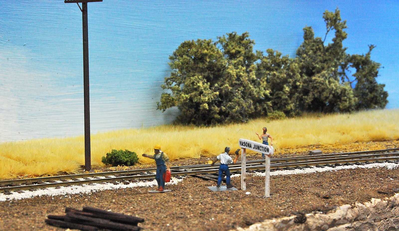 Robert's Vasona Branch Blog: The Scenery's Going In at Vasona Junction!