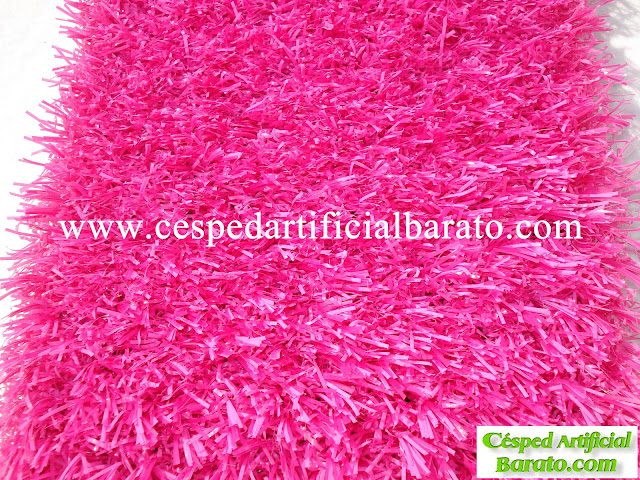 CESPED ARTIFICIAL DE COLORES: CESPED ARTIFICIAL COLOR ROSA FUCSIA