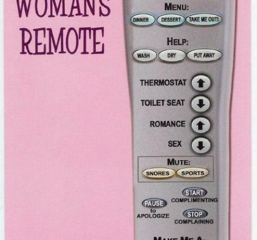 Random Musings: Woman's Remote Control