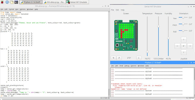 Makers eXperimenters and Operators: Thomas Oscar and Leo send python ...