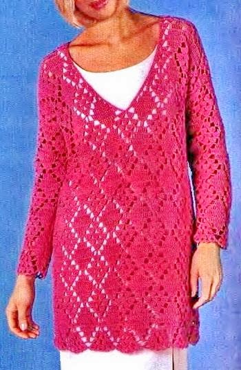 Crochet Tunic - Beautiful Simple Women's Tunic