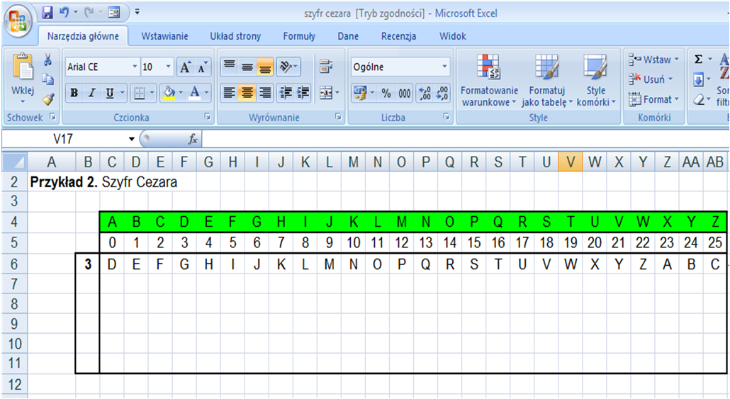 Szkoła w Pilotażu Programowania: Szyfr Cezara
