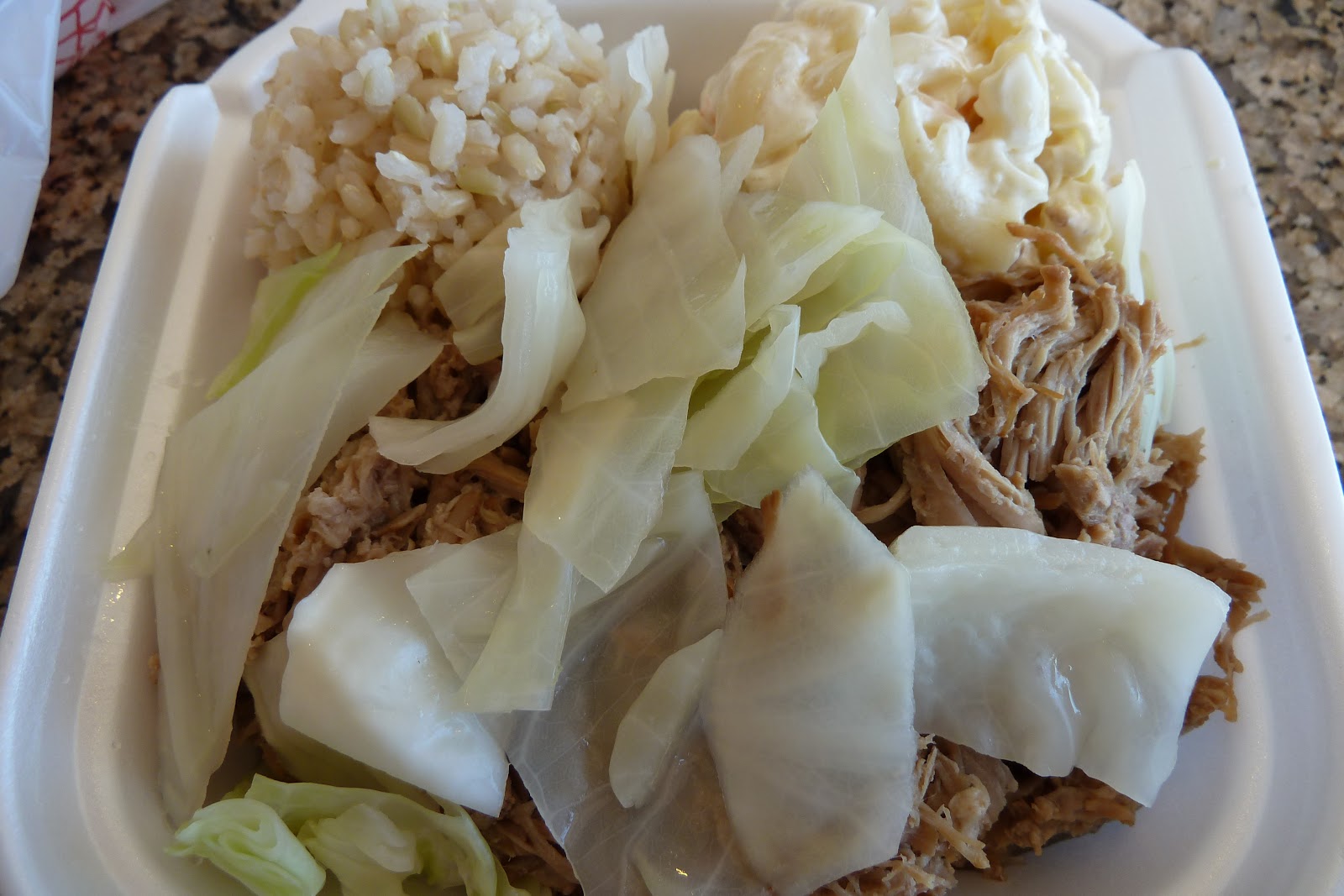 wolf in sheep's clothing: loco moco, kalua pork, saimin