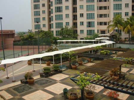 tenda kanopi mengunankan membrane dan atap tenda membrane: atap tenda ...