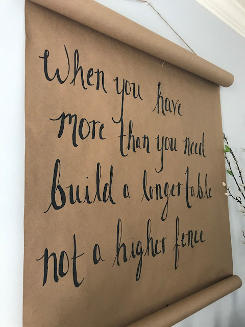 DIY Butcher Paper Sign | R&R at home