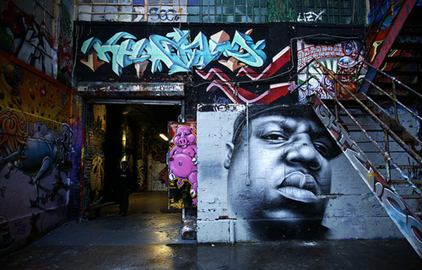 the notorious big graffiti,street art - urbannation